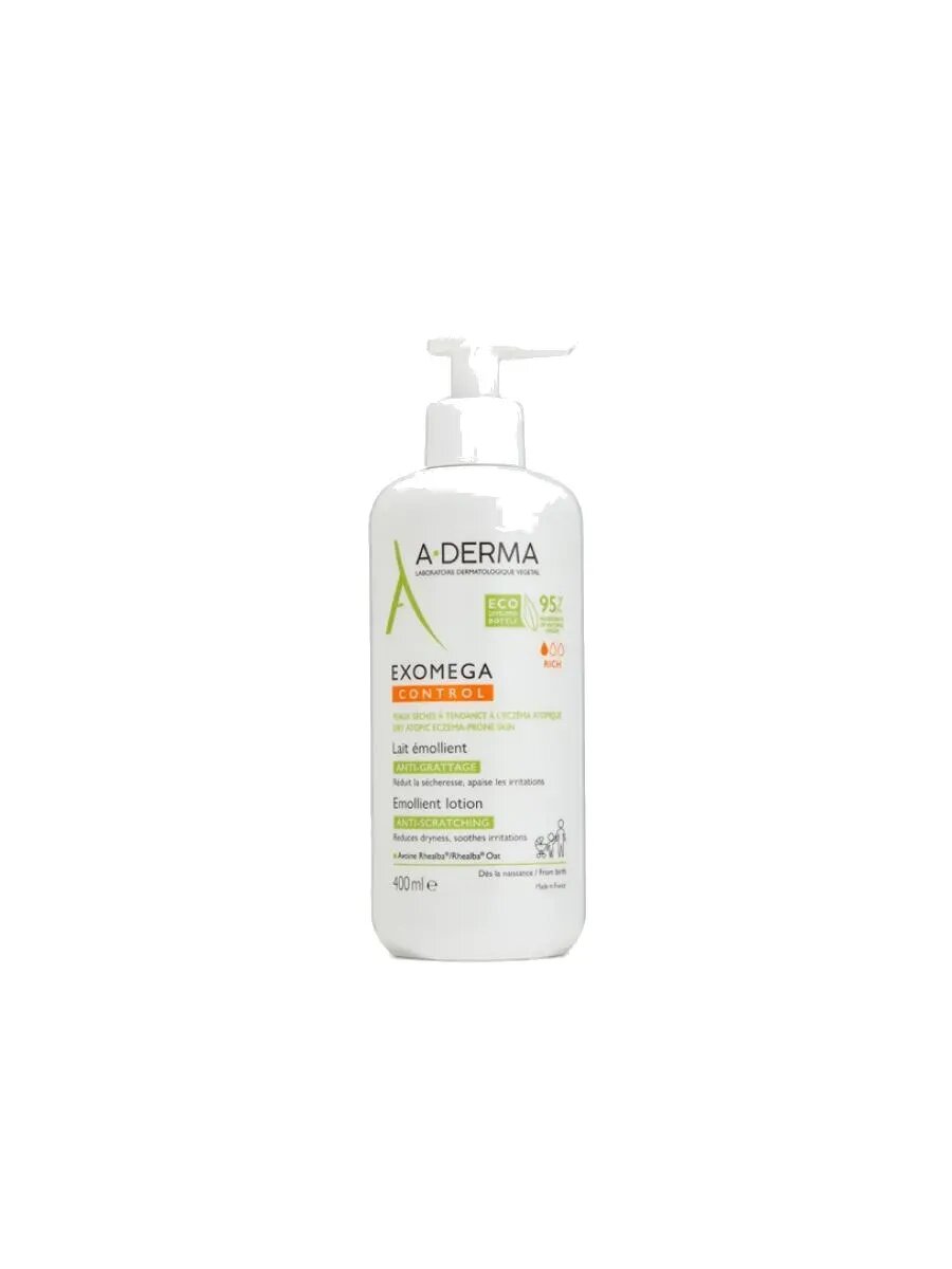 A-DERMA EXOMEGA CONTROL, Смягчающий лосьон для лица , 400мл