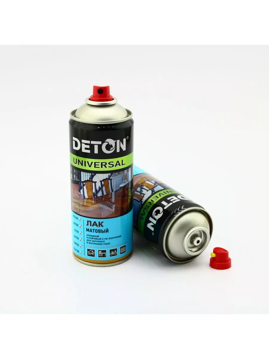Лак матовый DETON UNIVERSAL атмосферостойк аэрозоль 520мл
