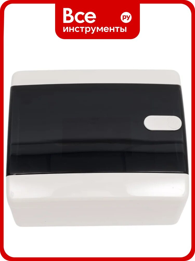 Корпус IEK UNION Compact ЩРН-П-6 IP41, черная прозрачная дверь, пластиковый UIC-KP12-N-06-41-K01