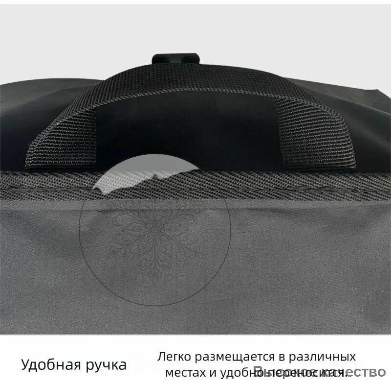 Вакуумные компрессионные пакеты для хранения вещей в путешествиях Водонепроницаемый и влагостойкий органайзер для одежды в чемодан, командировки и поездки Черный-2 шт, воздушный насос-1 шт