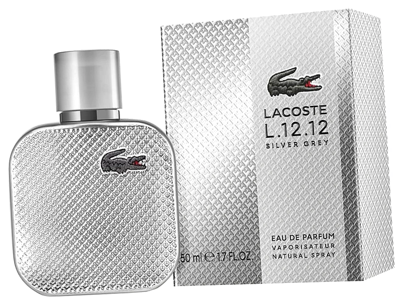 Аромат Lacoste L 12 12 Silver Grey для мужчин 50 мл - Лакост Л 12.12 Серый Серебряный