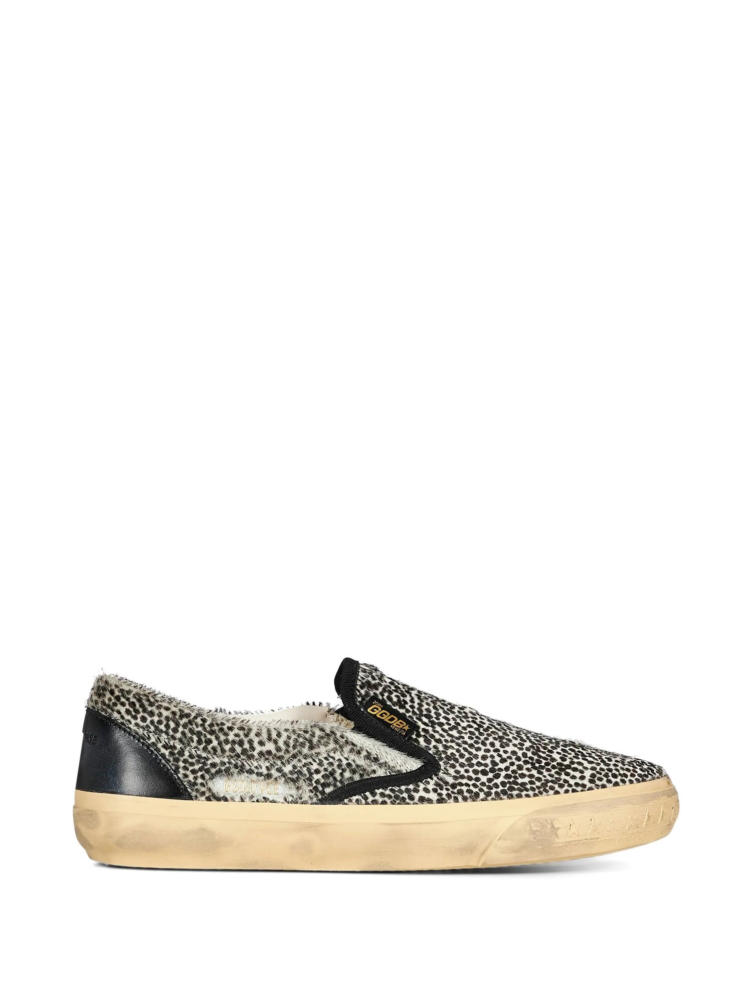 Кроссовки Leopard-print slip-on sneakers