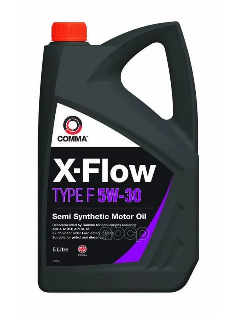 COMMA 5W30 Comma 5Л Полусинтетика Xflow Type F