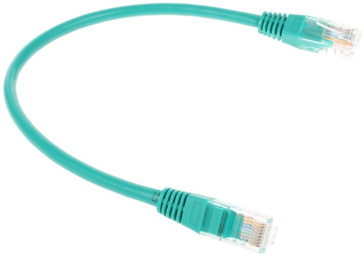 Cablexpert PP12-0.25M/G Патч-корд UTP кат.5e, 0.25м, литой, многожильный (зелёный) — фото 1