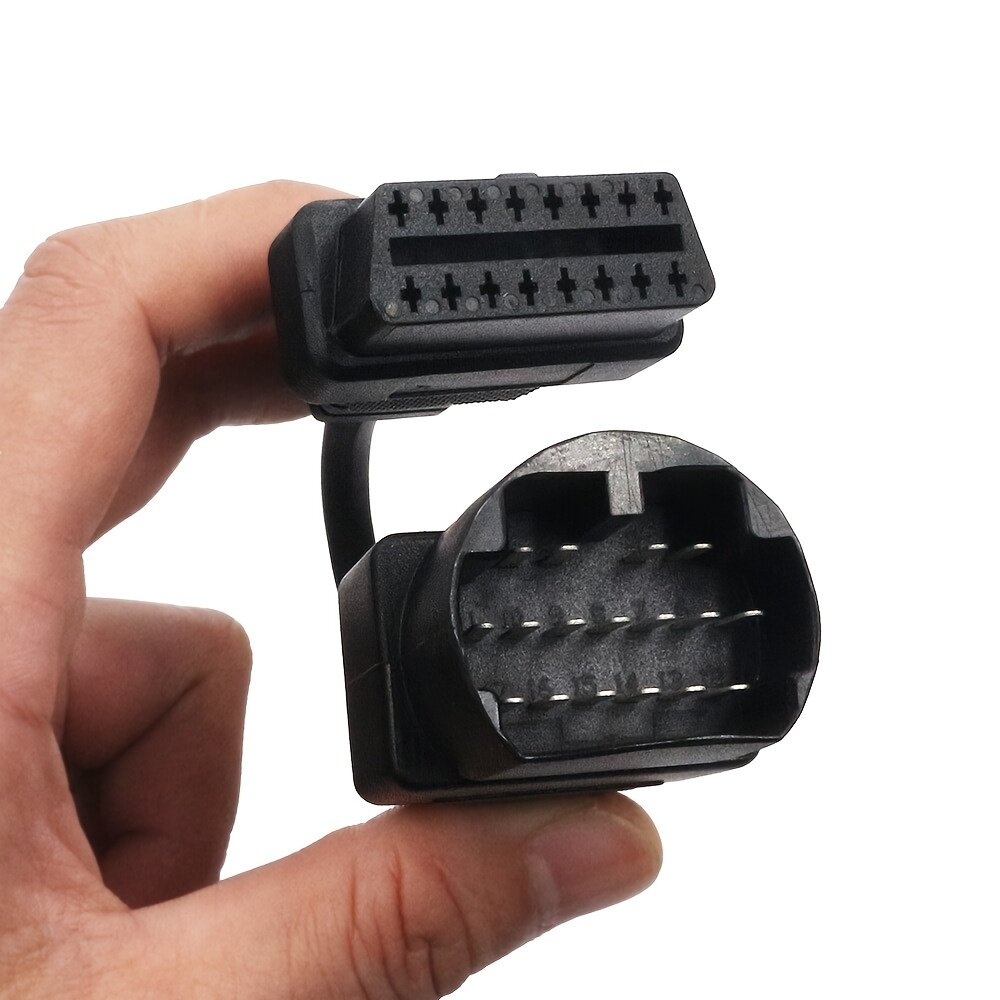 Кабель-переходник OBD1 в OBD2 17-pin на 16-pin, черный