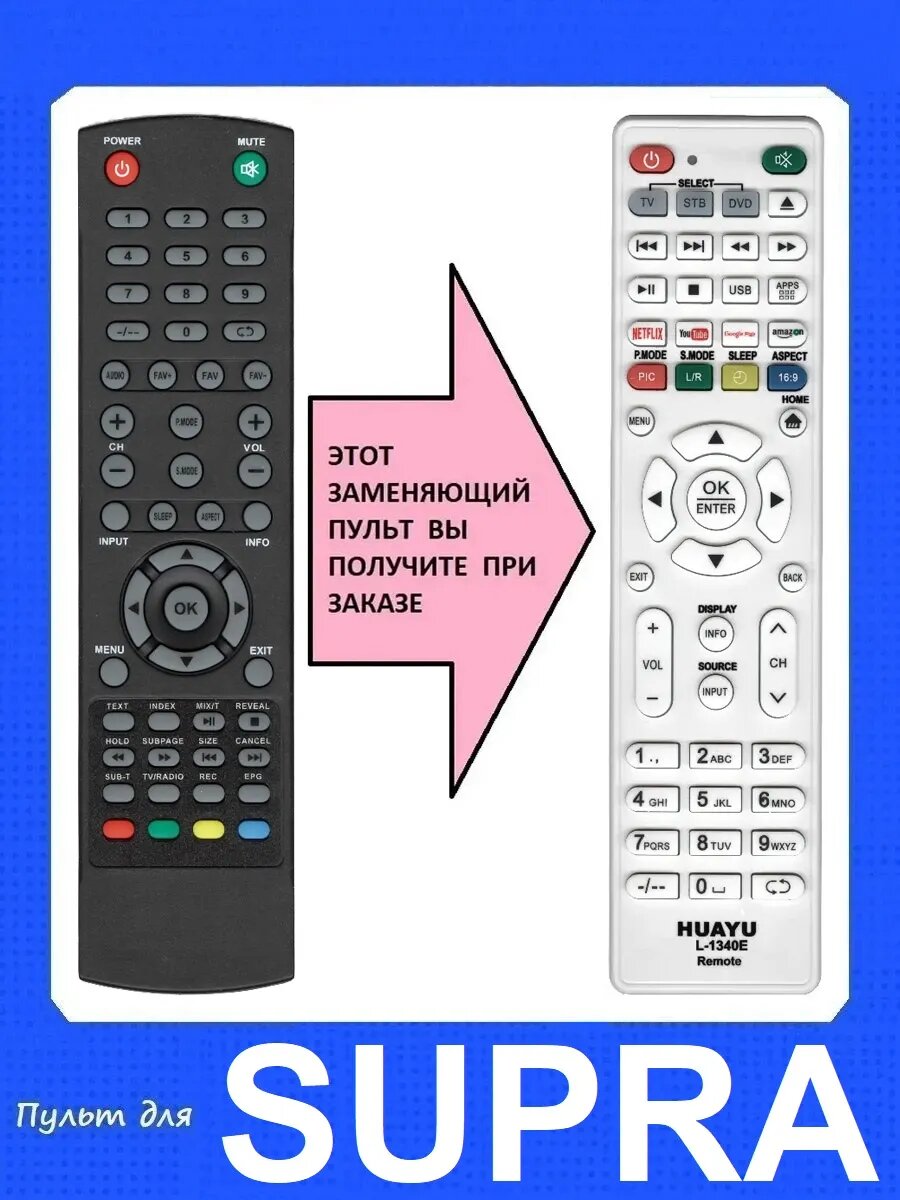 Пульт для Supra STV-LC32LT0070W, STV-LC32ST0045W