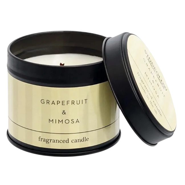 Ароматическая свеча для дома Stoneglow Grapefruit and Mimosa 180 гр - Грейпфрут Мимоза