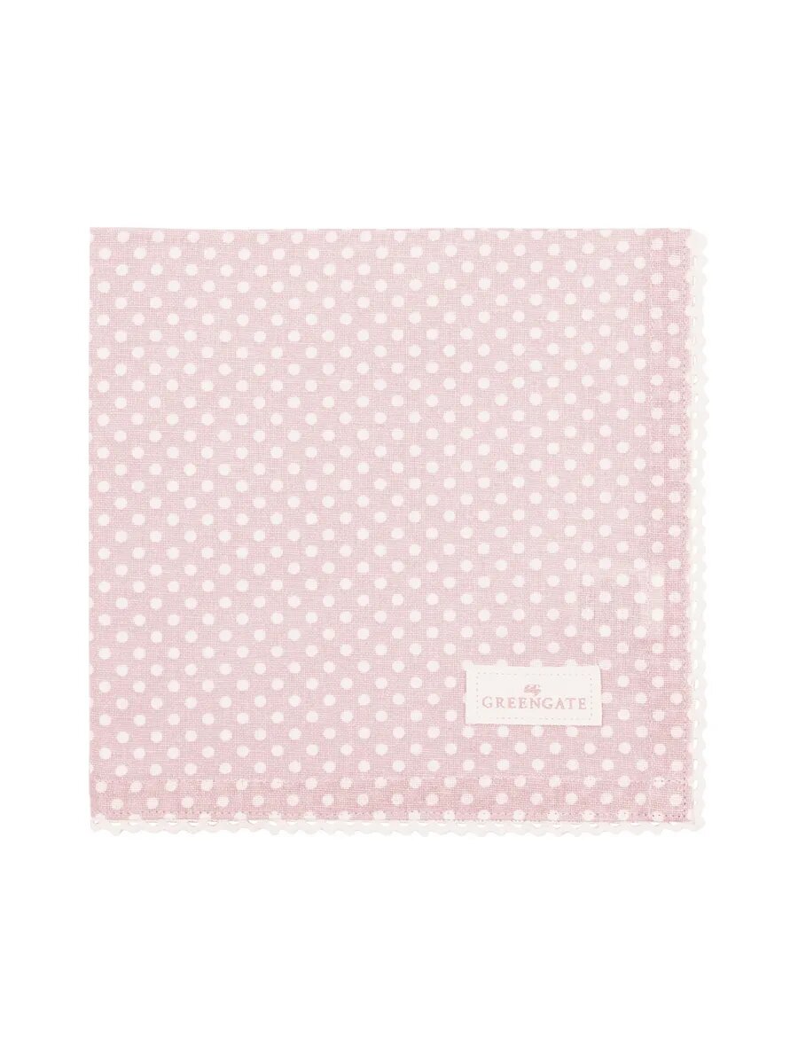 Салфетка Dotty pale pink, хлопок, 40х40 см.