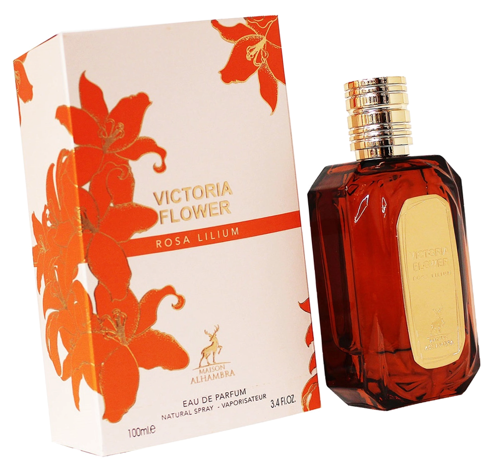 Парфюмерная вода унисекс Alhambra Victoria Flower Rosa Lilium 100 мл - аромат розы и лилии