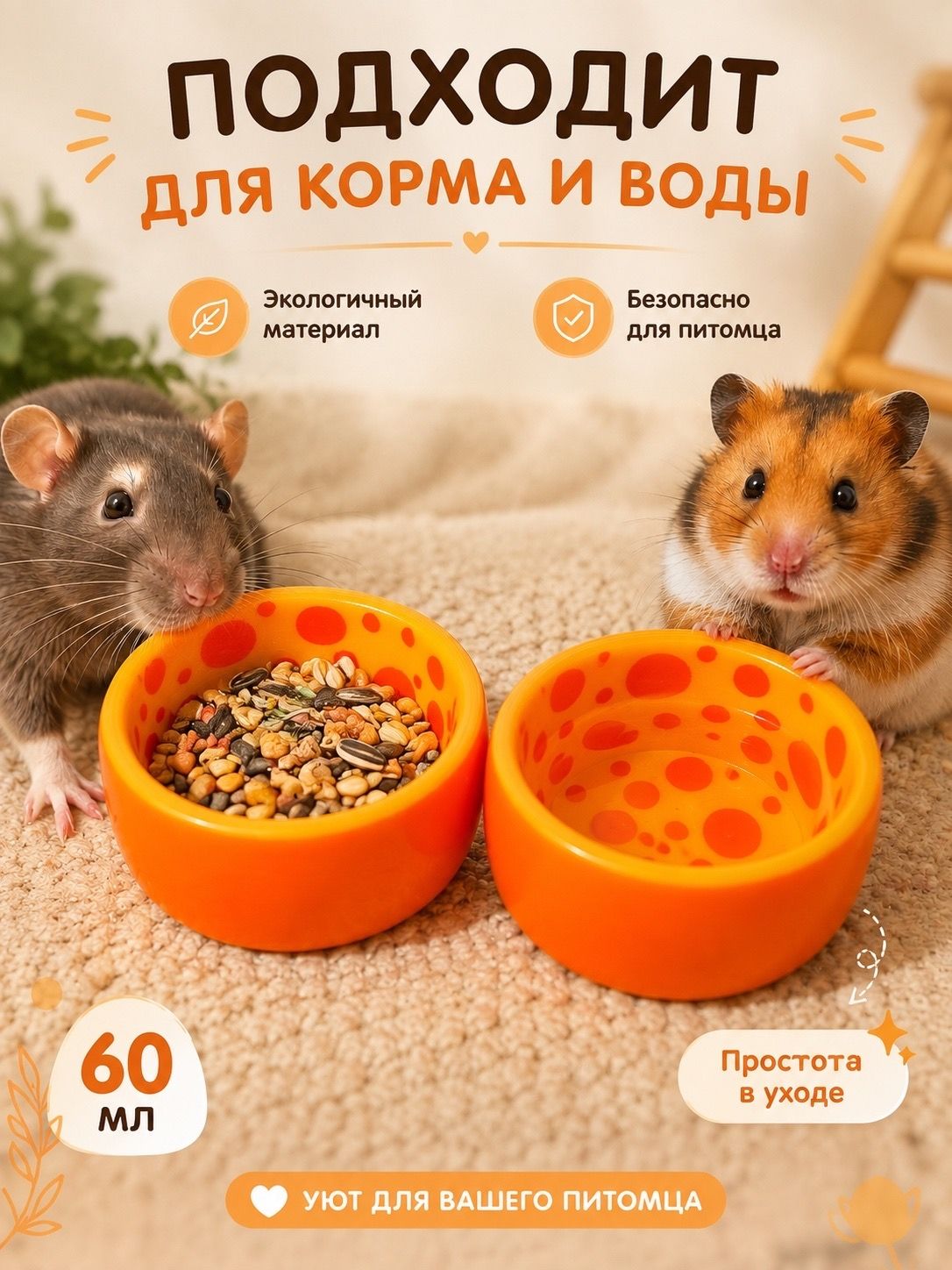 Миска для грызунов — фото 1