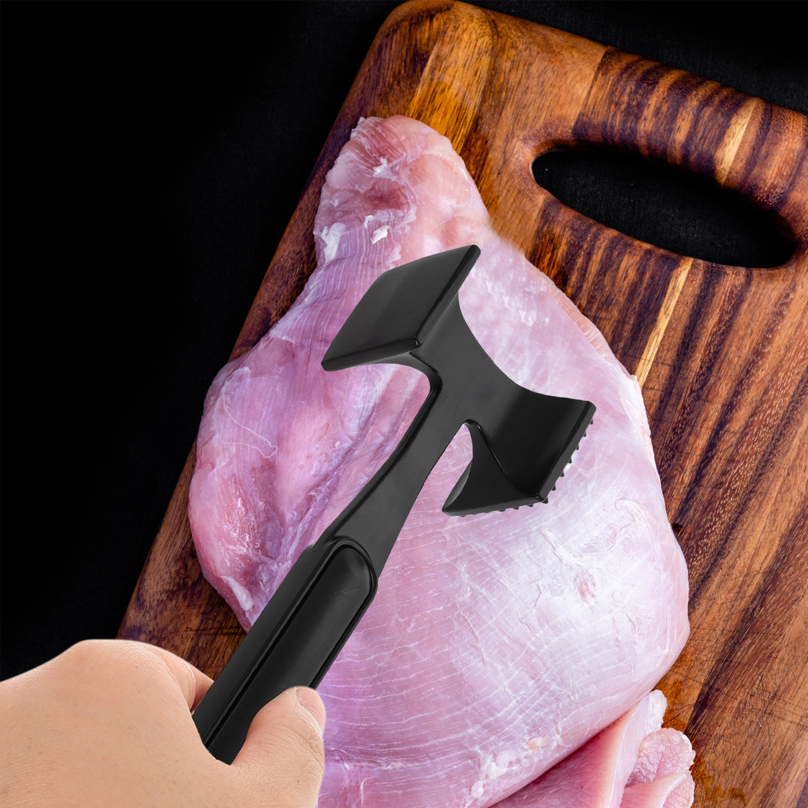 Двусторонний Мясо Tenderizer Молоток Для Приготовления Вкусного Мяса 23.00X8.00X5.00Cm