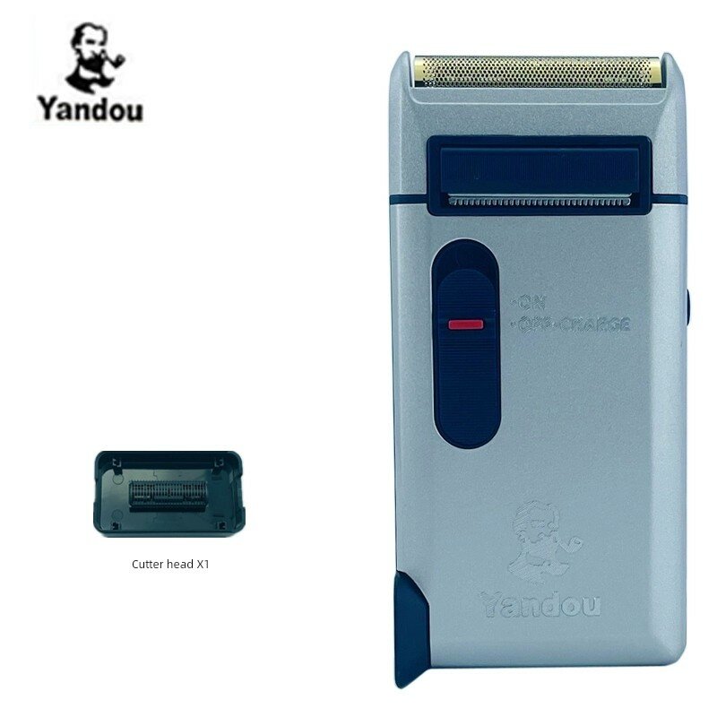 Пайп Серебристый USB-заряжаемый электрический триммер с 1 заменяемым лезвием