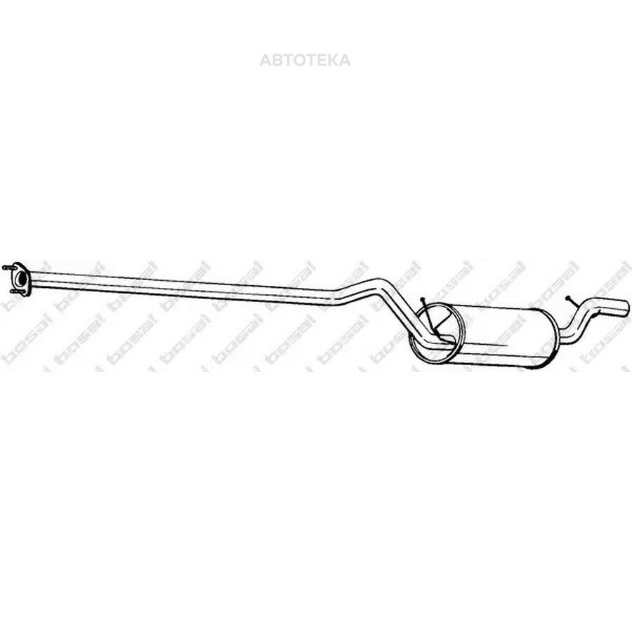 Глушитель задний FORD FOCUS 03- BOSAL 286605