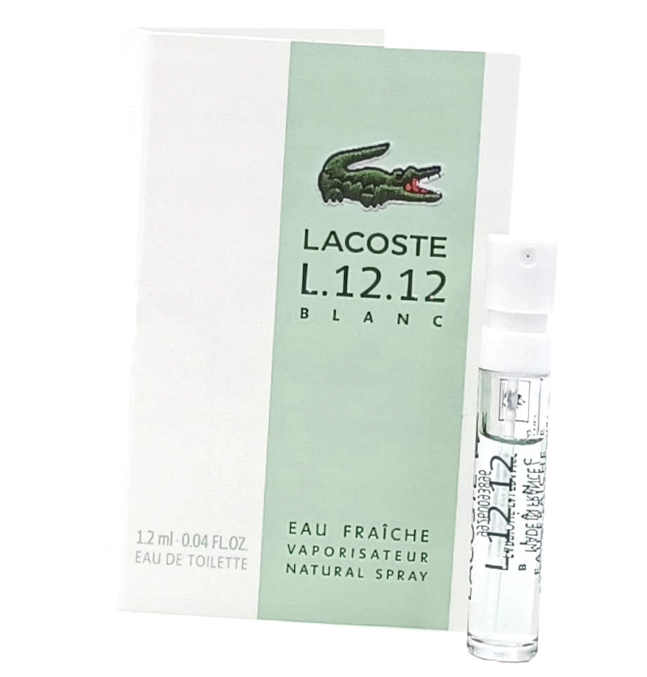 Миниатюра аромата Lacoste L 12 12 Blanc Eau Fraiche 1.2 мл / Лакост Бланк О Фреш мужская