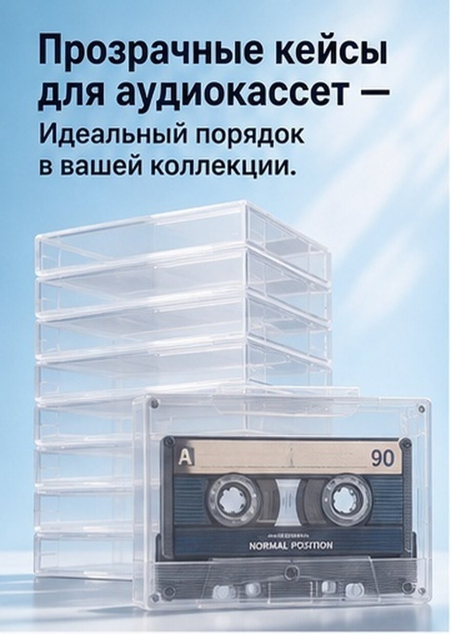 Прозрачный Органайзер Для Кассет 10 Штук Высокая Прозрачность Из Пвх 11 00X7 20X1 90Cm