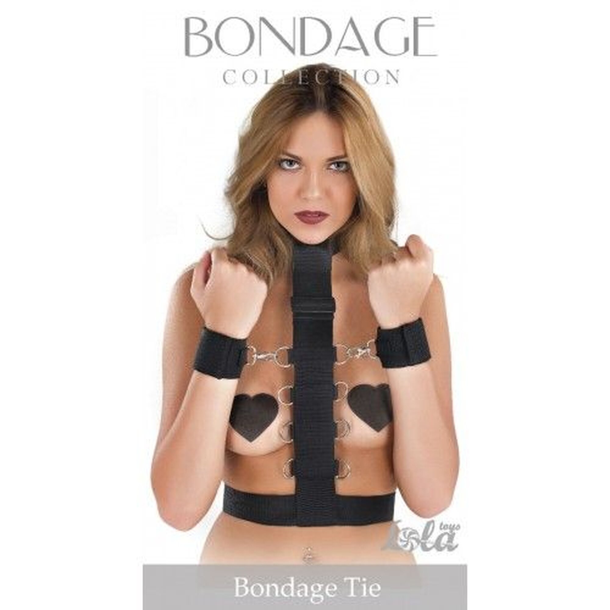 Наручники Lola Games Bondage Tie One Size, чёрный, 1055-01, для БДСМ игр