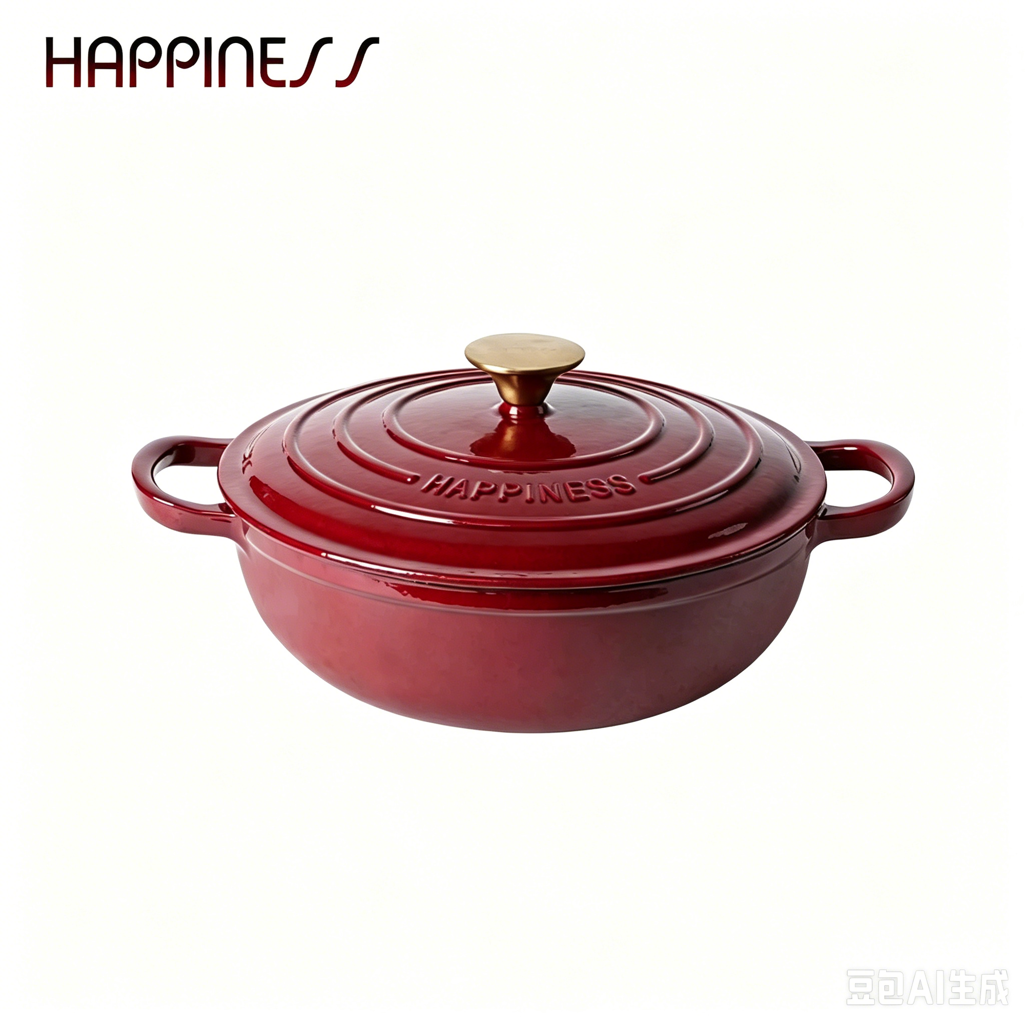 Кастрюля-казан Le Creuset "Signature", чугун, антипригарное покрытие, 3.85 л, 26 см, вишнево-красная