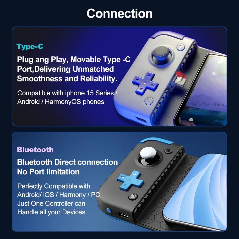 GameSir X2s Bluetooth геймпад, Синий — фото 1