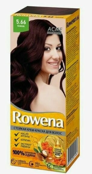 ACME COSMETICS ROWENA Стойкая Крем-Краска для волос, тон 5.66, Божоле