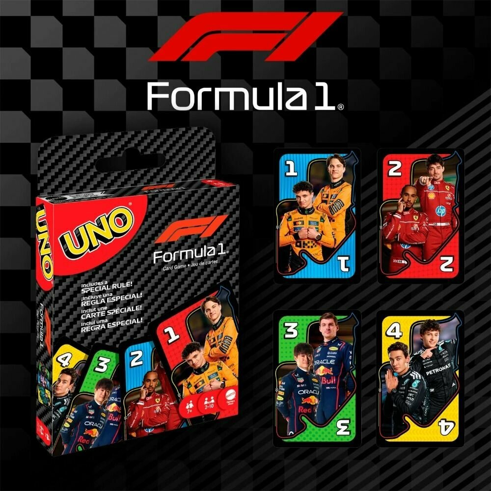 Uno Карточная Игра Настольные Игры Elite Hot Wheels Гонки F1 Коллекционная Версия Гонок F1