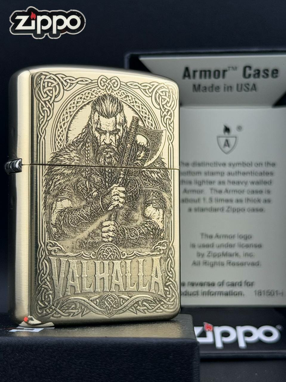 Бензиновая зажигалка Zippo Armor Valhalla | Викинг |