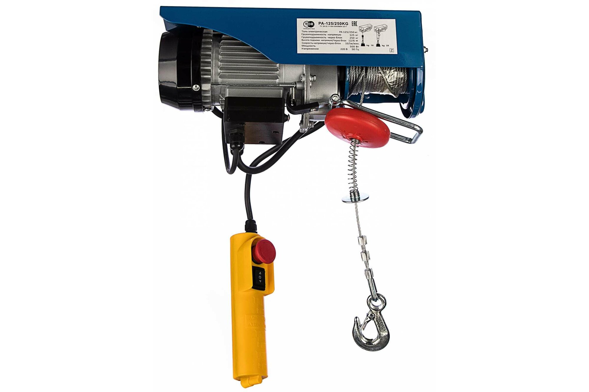 Таль электрическая TOR PA 125/250 кг (модель N)
