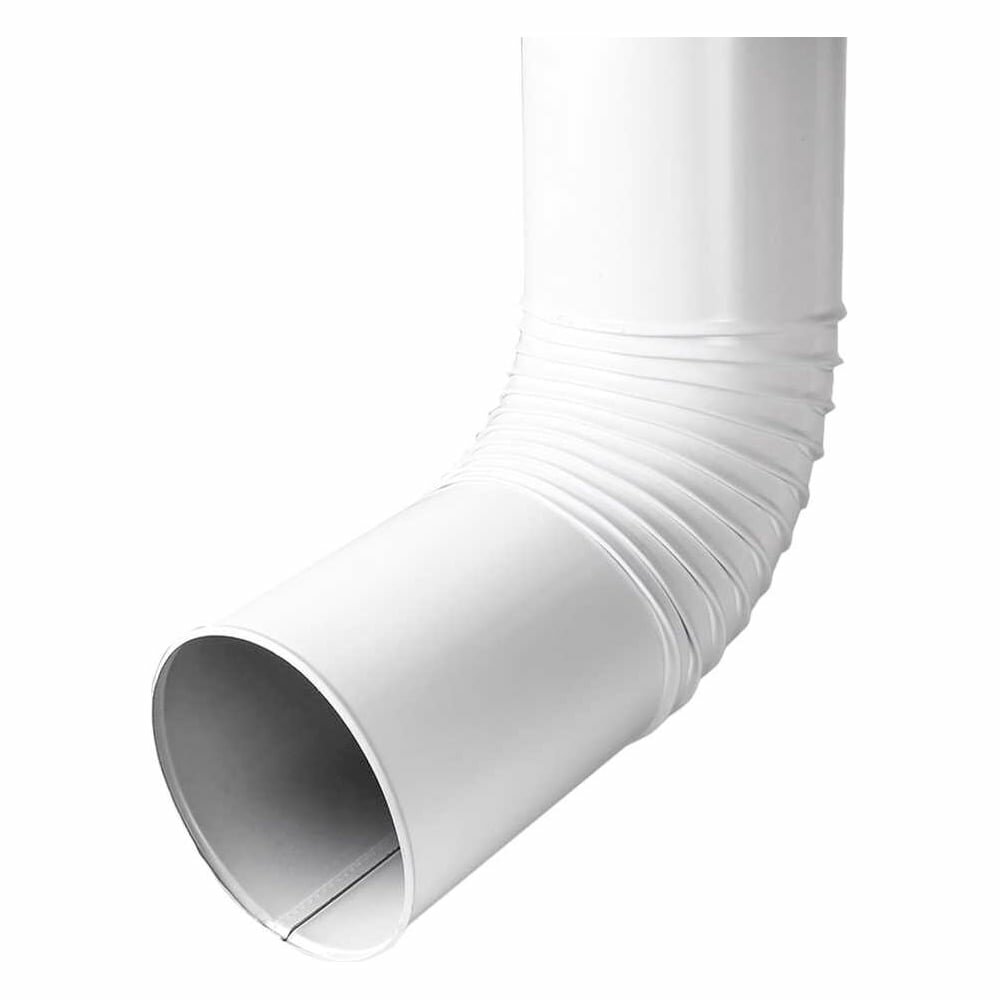 Колено трубы NIKA проект круглое, сливное, D150 мм, RAL 9003 В0000034466