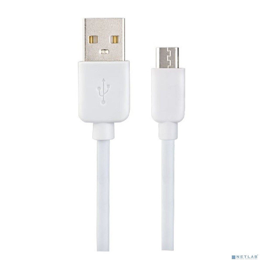 PERFEO Кабель USB2.0 A вилка - Micro USB вилка, белый, длина 1 м, бокс (U4007)