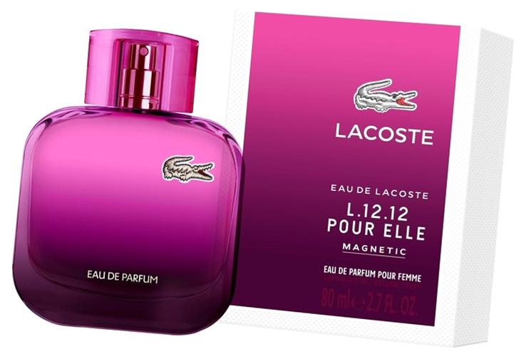 Lacoste Eau De Lacoste L 12.12 Magnetic Pour Elle 80 мл парфюм женский - Лакосте фиолетовые