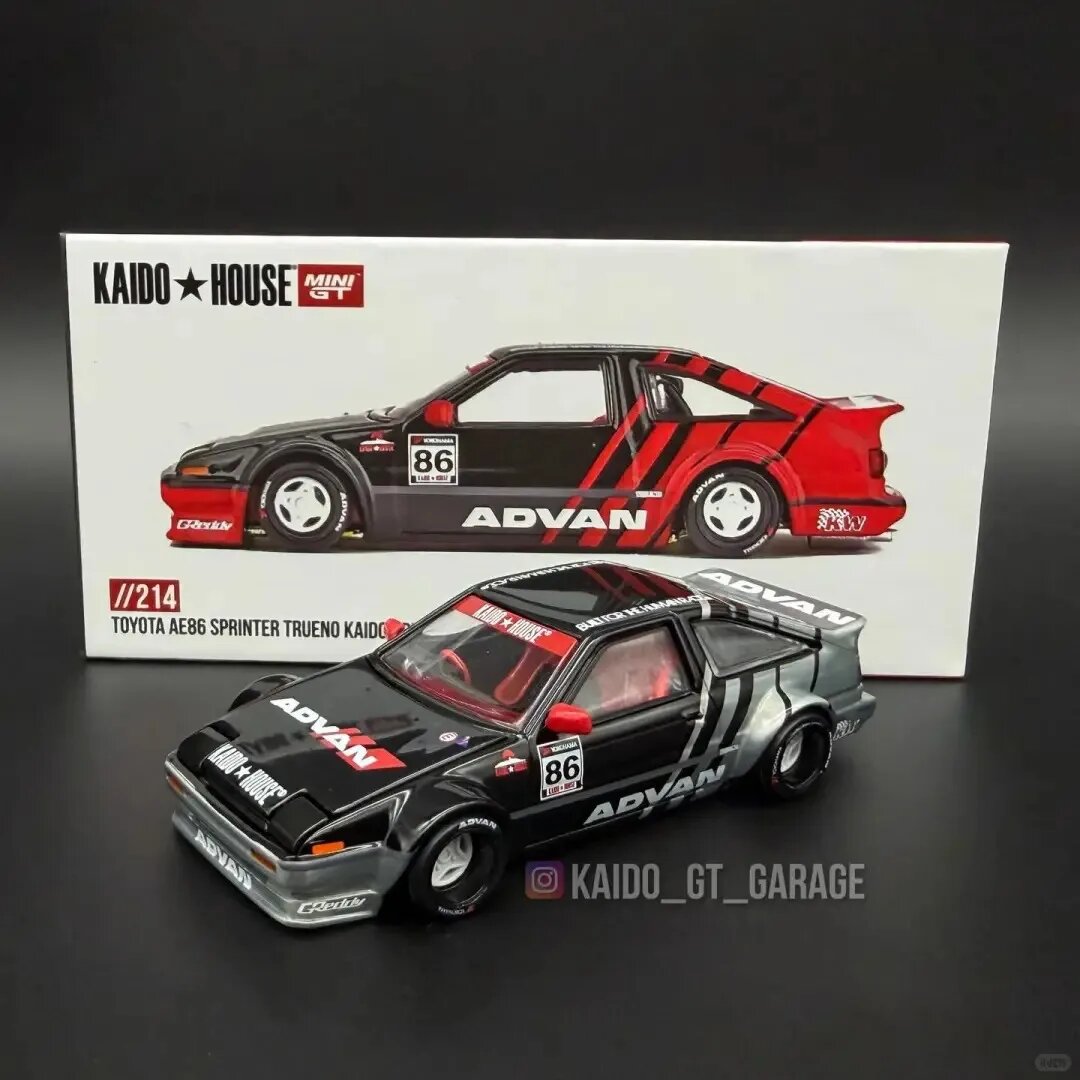 Коллекционная модель автомобиля TSM MODEL MINI GT 1:64 CHASE Черный, KHMG214-CHASE