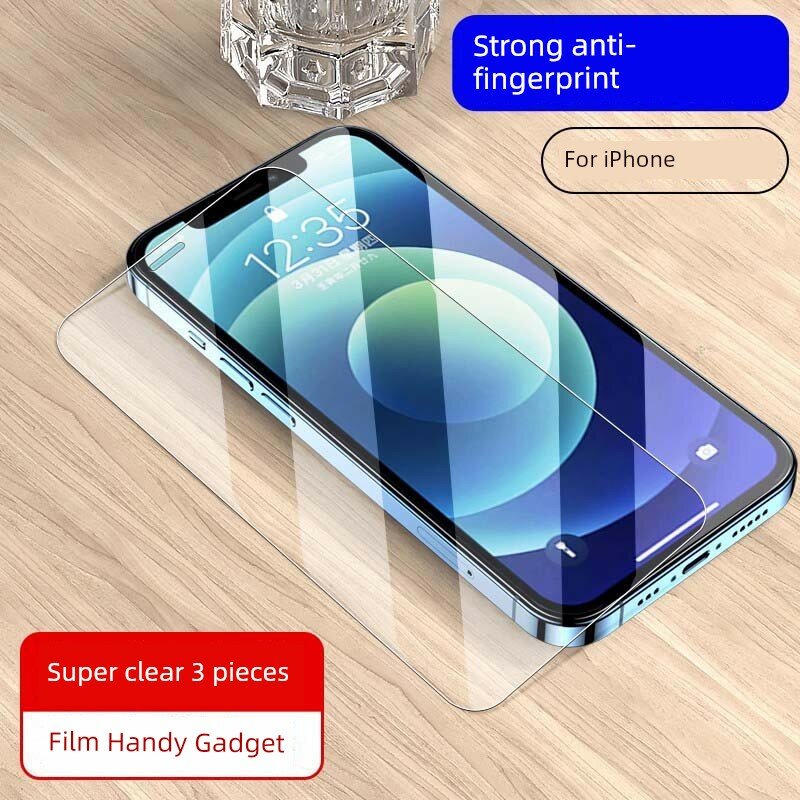 IPhone SE (2-е Поколение) Электропокрытие Безрамочное Стекло с Защитой от Отпечатков Пальцев, Ультра-Ясное, Набор 3 Штук