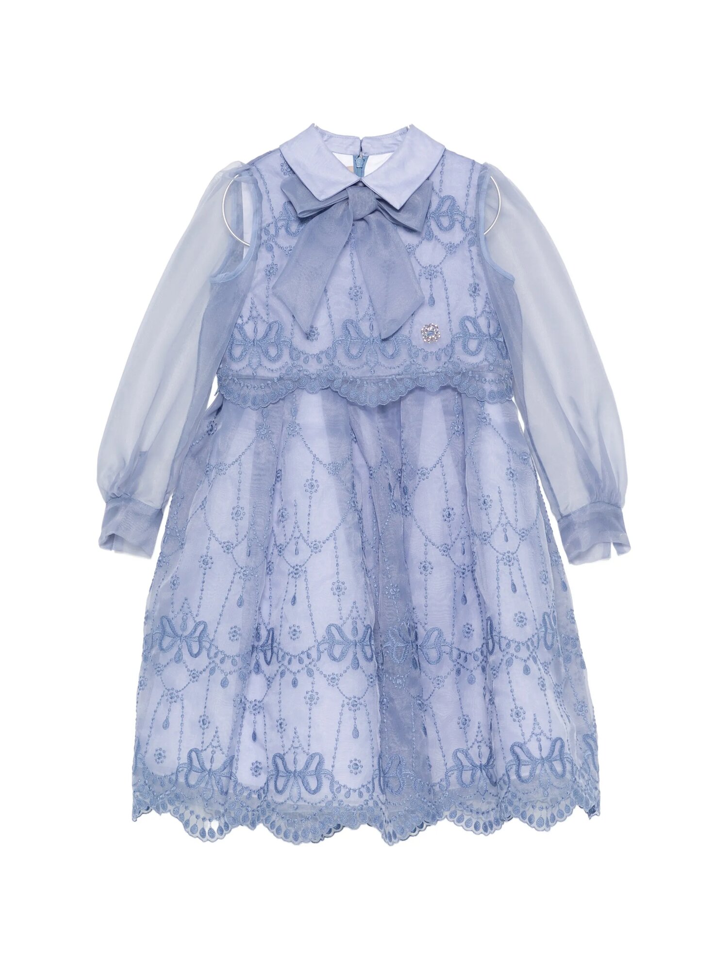 Платье Elie Saab Bow-detail embroidered dress