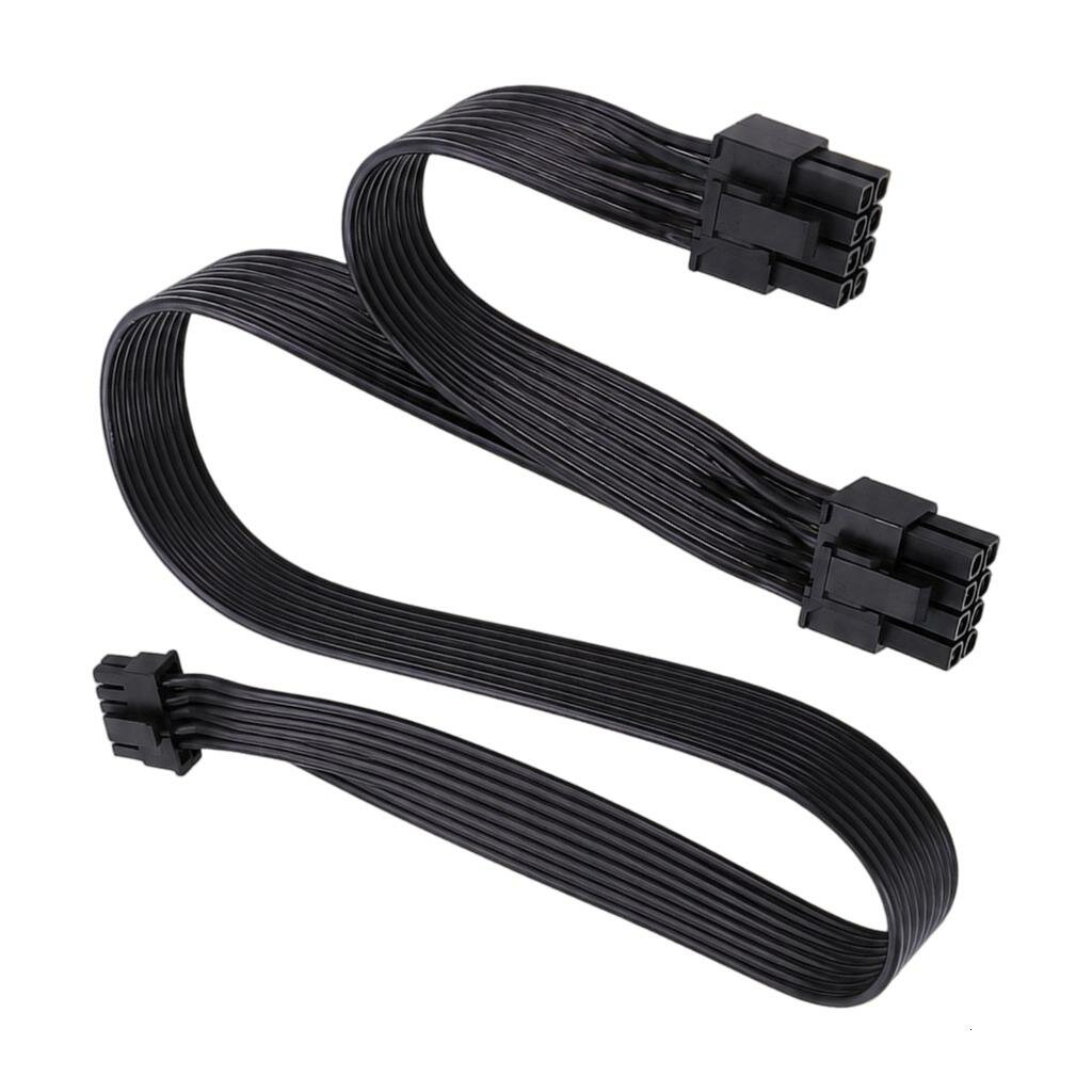 Черный переходник 12VHPWR 12+4Pin на 8Pin, 1 to 2