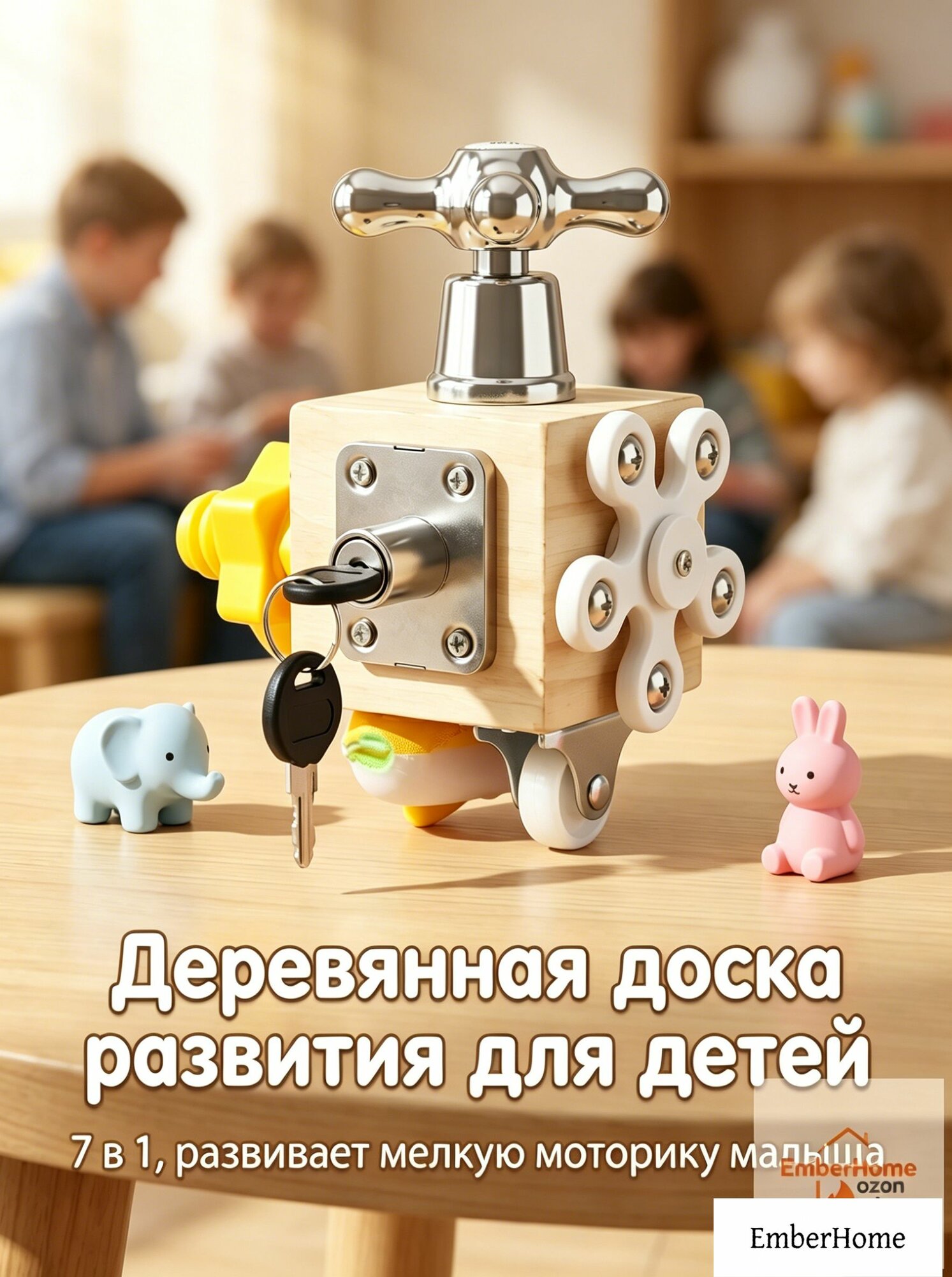 Эксклюзивный дорожный бизикубик для малыша, развивающая игрушка для игр в пути