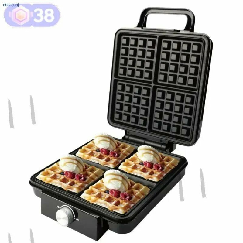 Вафельница mzm-20251209114333884 2000 Вт, белый, черный