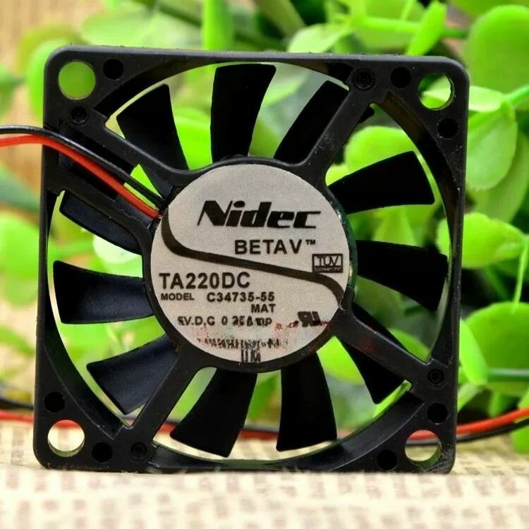 NIDEC C34735-55 5010 5V 0.15A 5 см 2 провода вентиляторы -
