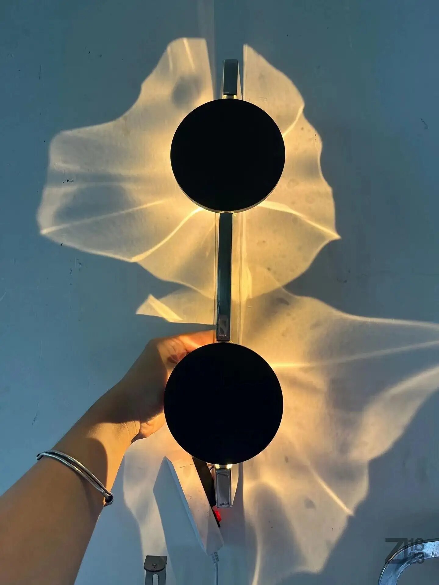 Настенный светильник Zhiwudeng Chrome для спальни, Warm light 3000K, 2light 38cm