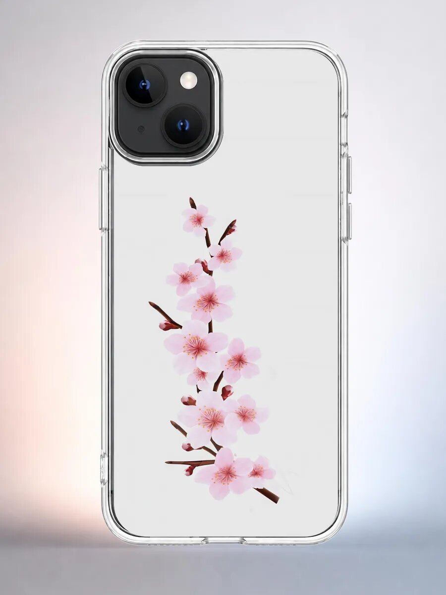 Чехол iPhone 13 сакура, ветка y2k Indie sleaze