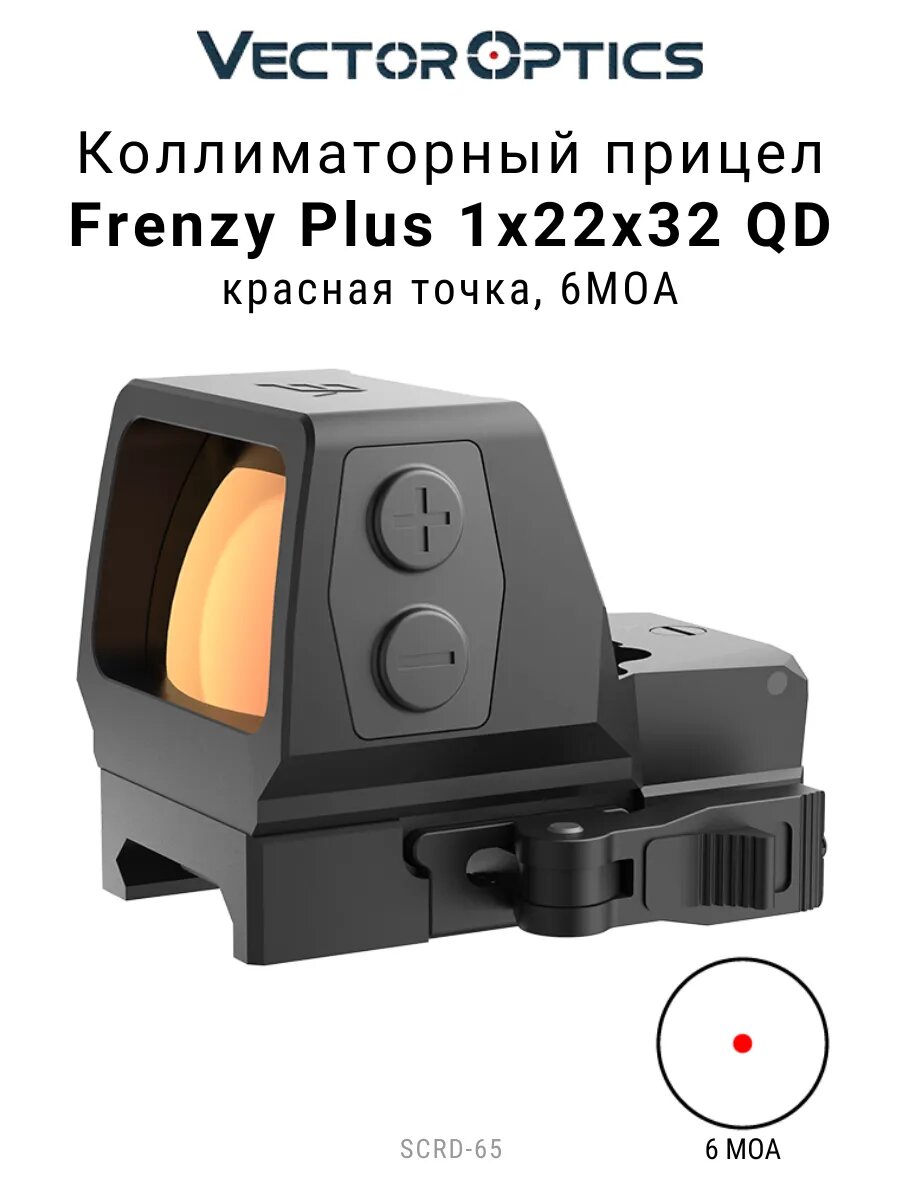 Прицел коллиматорный Frenzy Plus 1x22x32 QD