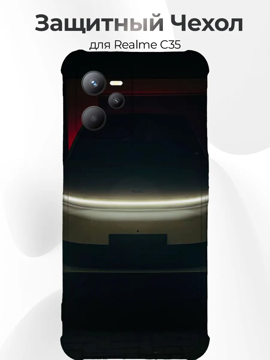 Realme C35 Li Auto L9 белый вид спереди