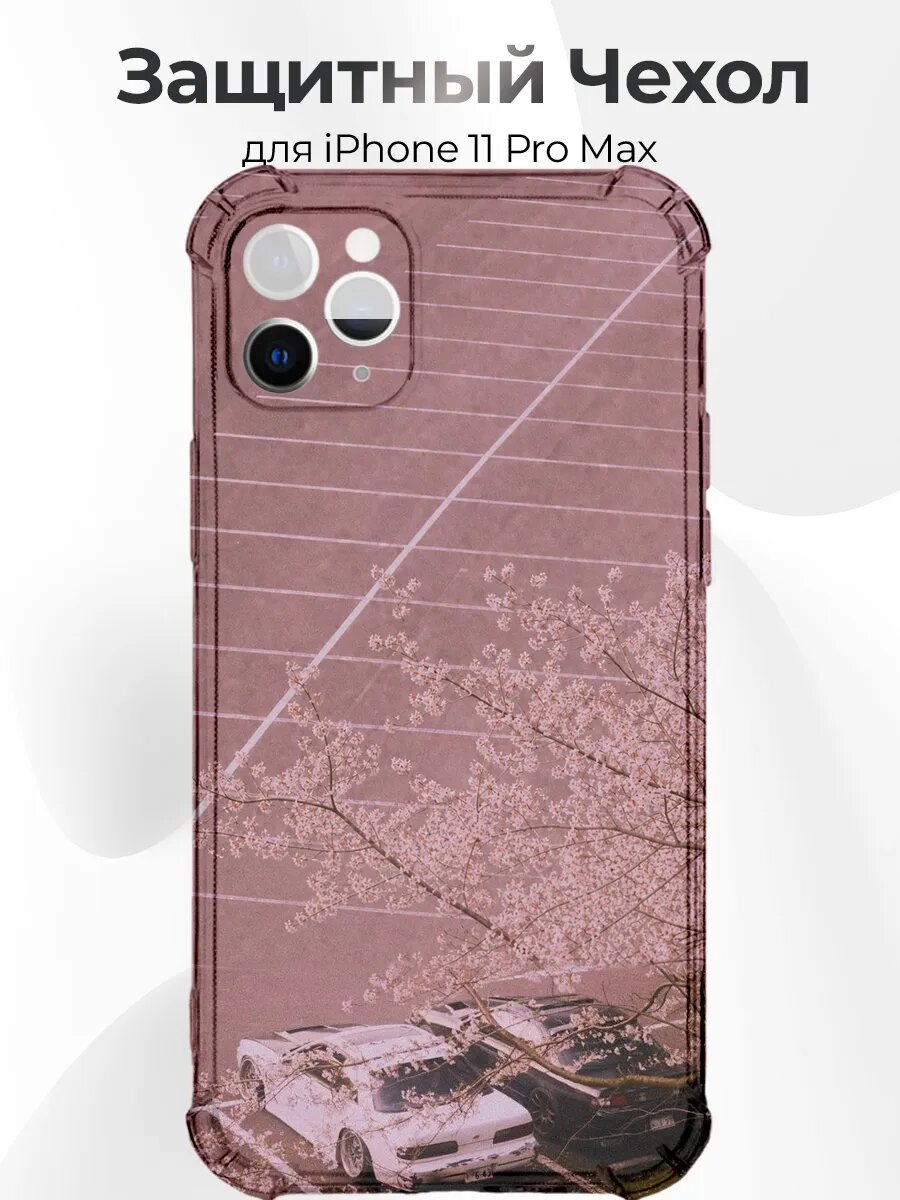 Чехол для iPhone 11 Pro Max Silvia S13 под сакурой