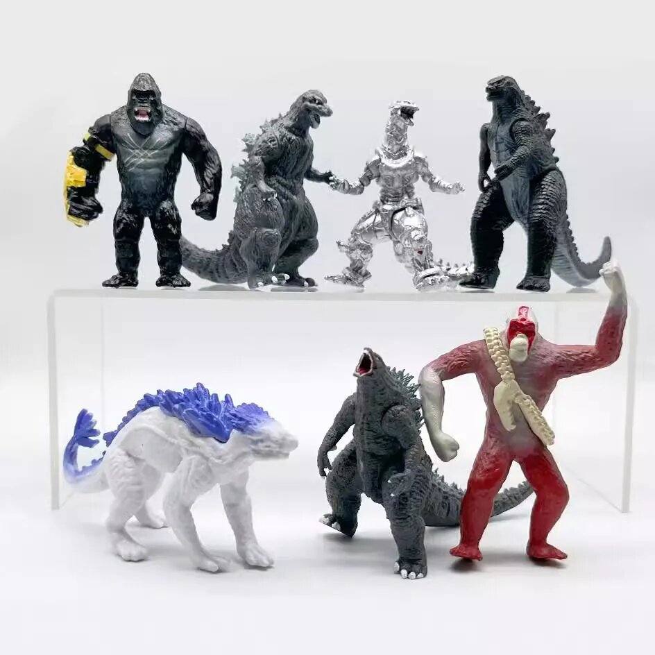 Набор фигурок Годзилла против Кинг Конга / Godzilla vs King Kong 7шт (8см)
