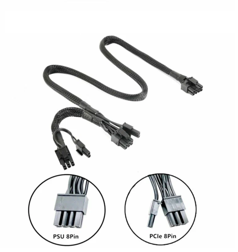 Модульный кабель GPU PCIe 8Pin, EPS12V CPU, 24Pin, SATA, Molex Perif 4Pin для блоков питания AX1500i, AX1200i, AX860i, AX760i