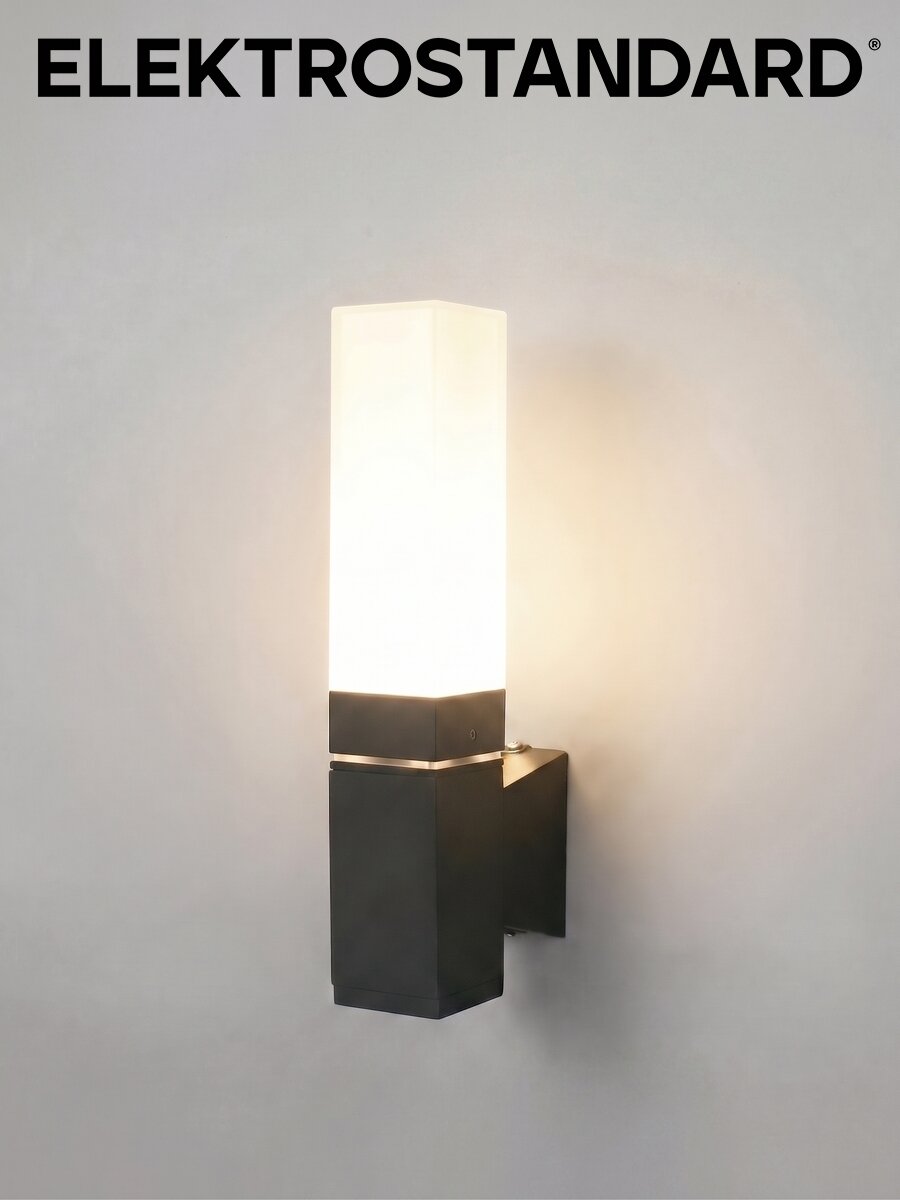 Уличный / Настенный светодиодный светильник Elektrostandard 1534 TECHNO LED, 5 Вт, 3000К, цвет черный, IP54