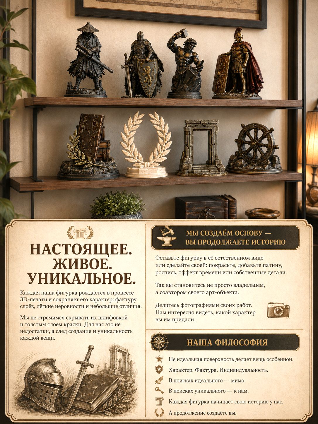 Статуэтка Олимп настольная малая декор — фото 1