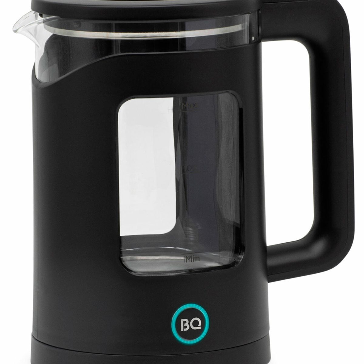 Чайник электрический BQ KT2000G, 1,5л, 1500Вт, закрытый нагревательный элемент, стекло, черный (86196739), 12шт.