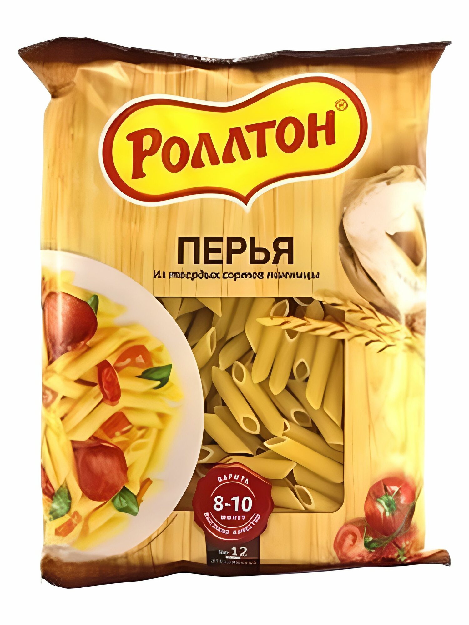 Макароны перья Роллтон рифленые высший сорт, 400г