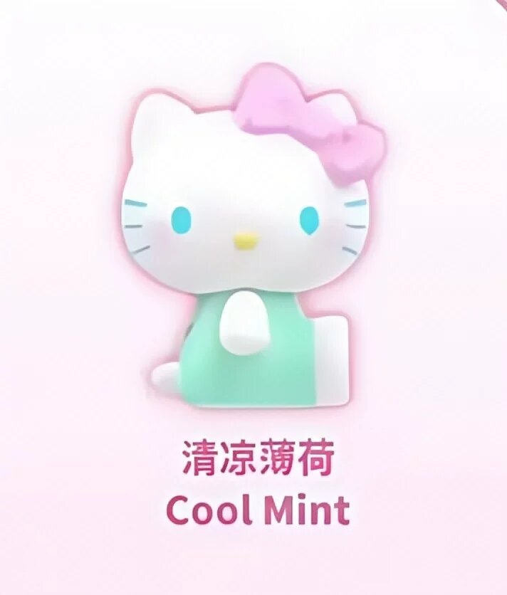 Hello Kitty Дождевые Сладости Глазурные Бусины Слепой Мешок - Прохладный Вкус Мяты, 1 Штука Настольная Декорация Для