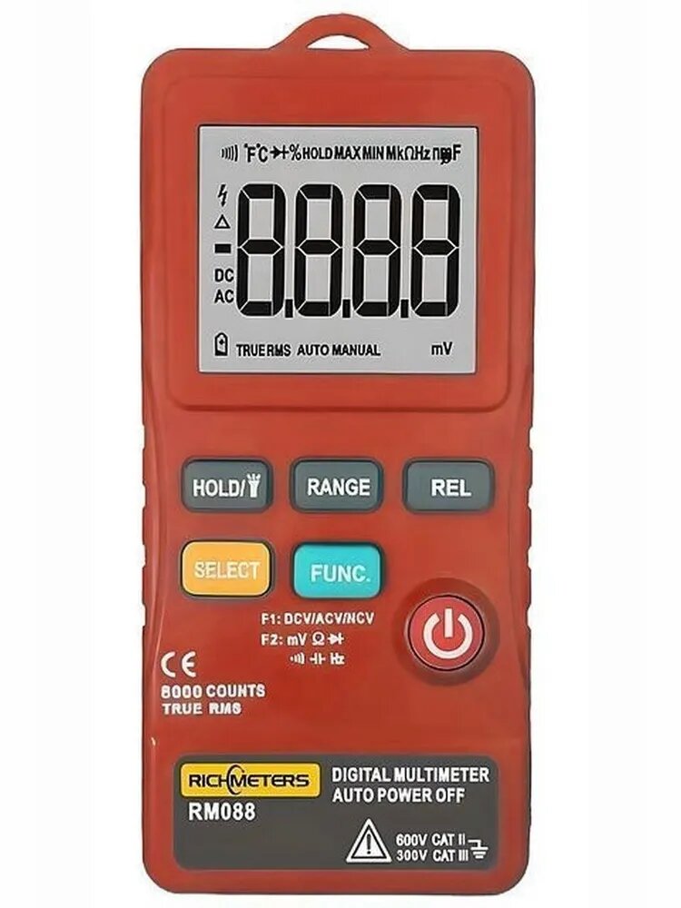 Цифровой мультиметр RichMeters RM088 Red