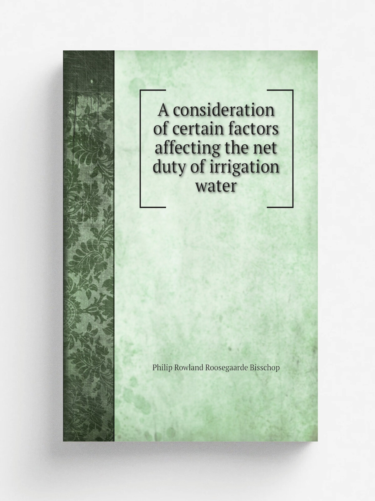 A consideration of certain factors affecting the net duty of irrigation water